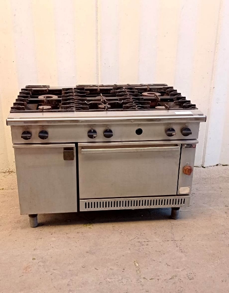 CUCINA A GAS 6 FUOCHI ZOPPAS SERIE 90 CON 2 PIASTRE GRILL ACCESSORIE, 1 FORNO E 1 SCALDAVIVANDE ...